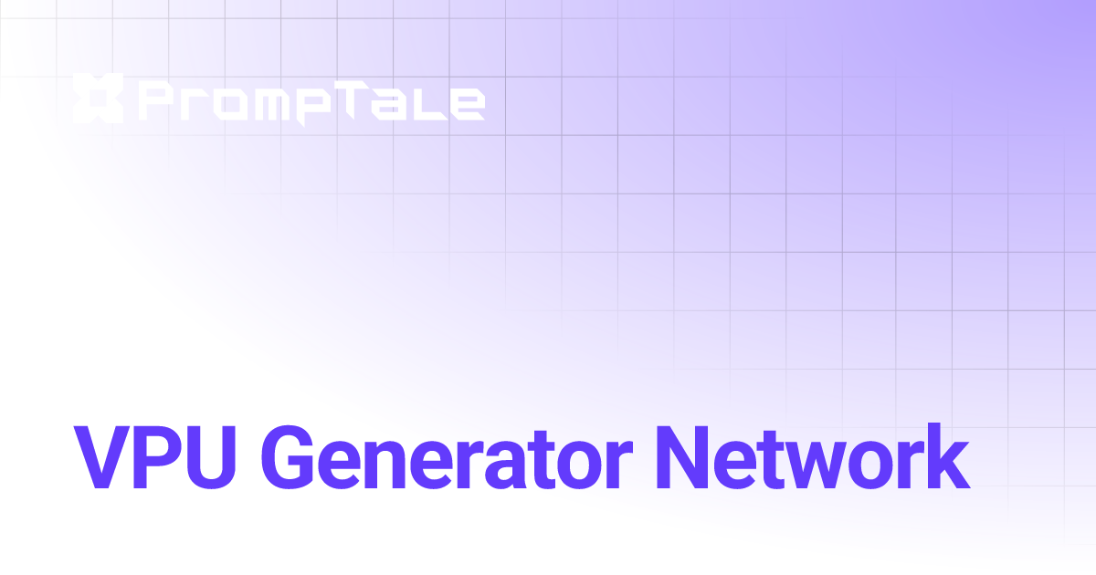 VPU Generator Network | The Promptale AI